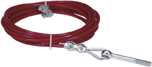 Pull-wire set with 15 meter wire rope | Wire rope set, 15 m cable